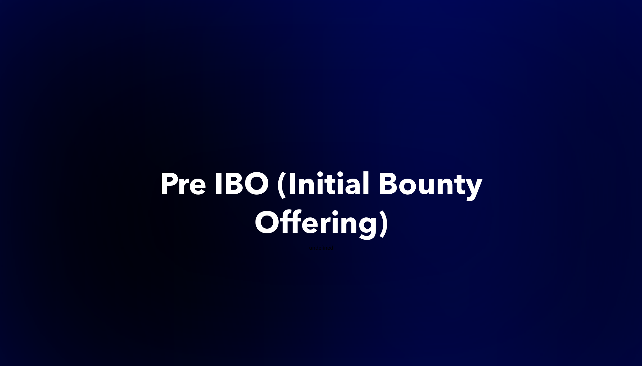 Pre IBO (Initial Bounty Offering) | Dework